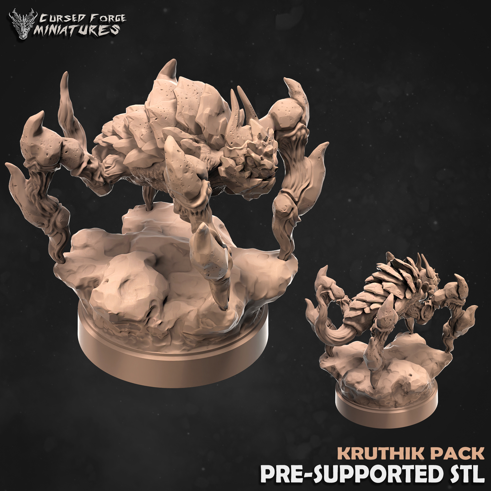3D file Kruthik pack (supported)・3D print design to download・Cults