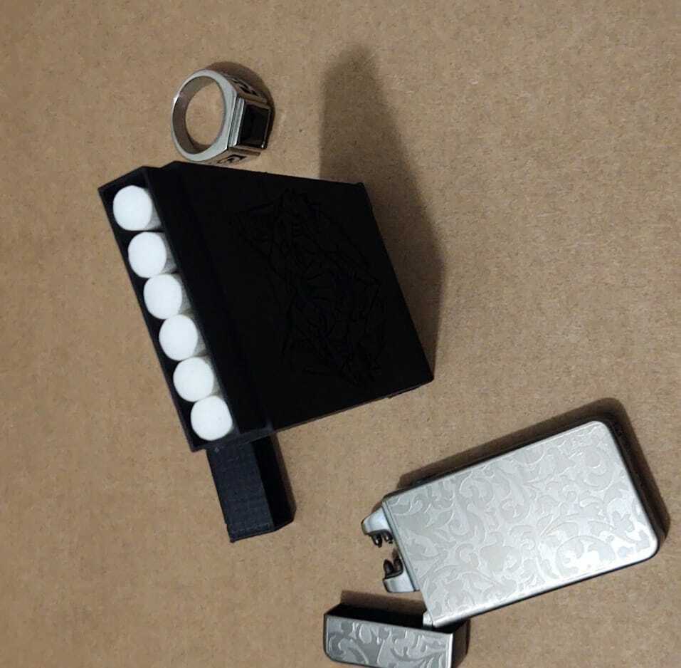 Archivo 3D Cajetilla de cigarrillos personalizada 🐺・Objeto imprimible ...