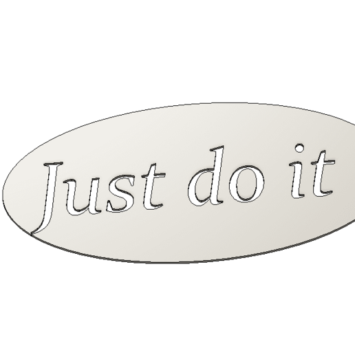 Download STL file Keychain just do it • Template to 3D print ・ Cults