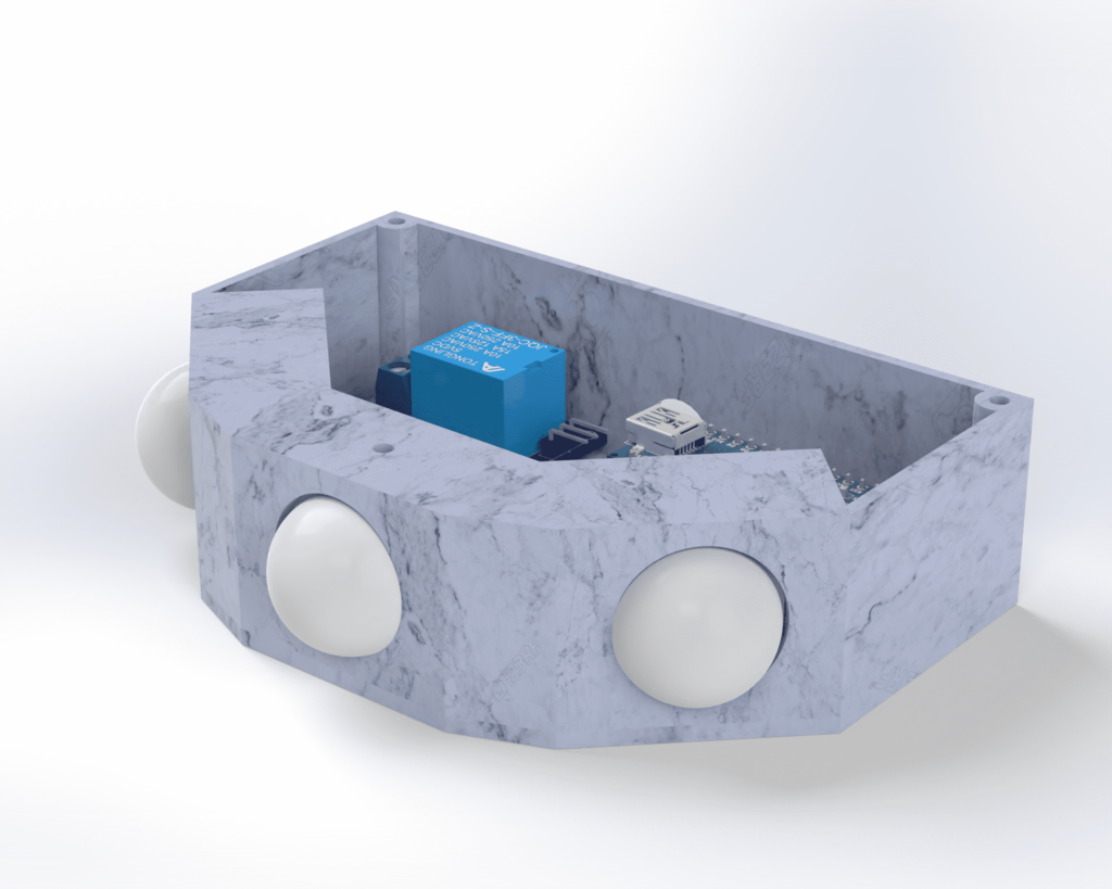 Free STL file 3x HC-SR501 PIR sensor housing for motion reactive bed ...