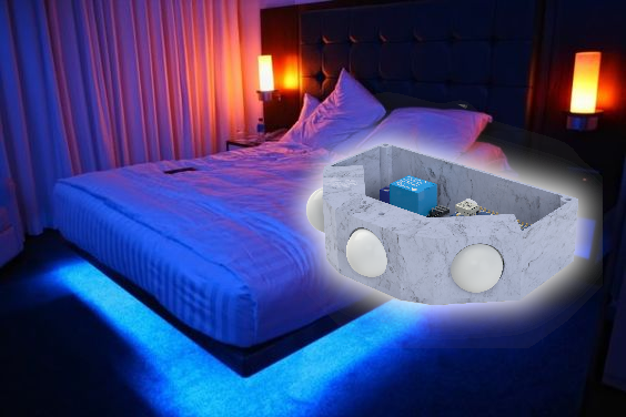 Free STL file 3x HC-SR501 PIR sensor housing for motion reactive bed ...