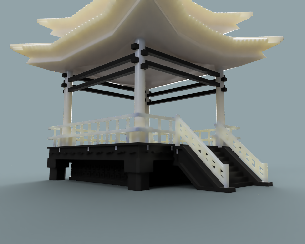 Free STL file Asian modular small temple 🤏・3D printer design to ...