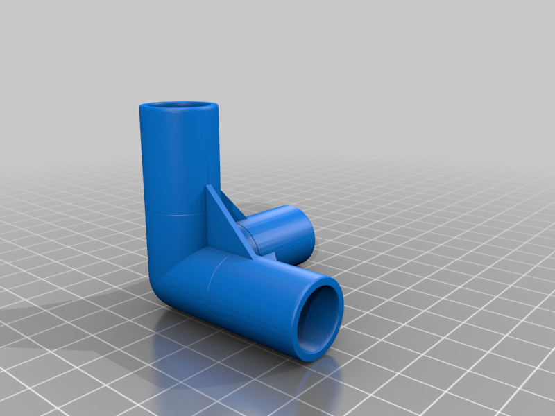STL file Reinforced Three Way Elbow Join v2 🏠・3D print object to ...