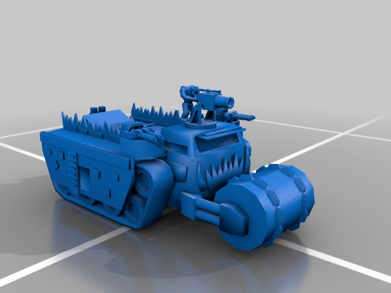 Free 3D file battlewagon Garage!・3D printing template to download・Cults