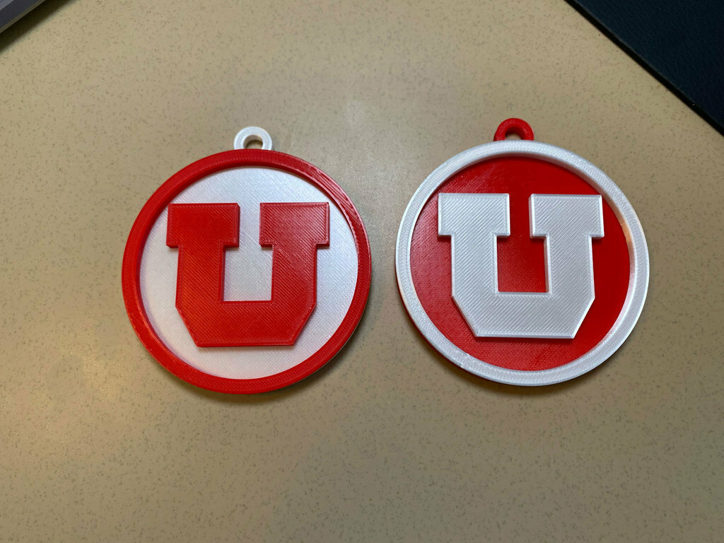 Free 3D file University of Utah Keychain (Block U) 🏛️・3D printable ...