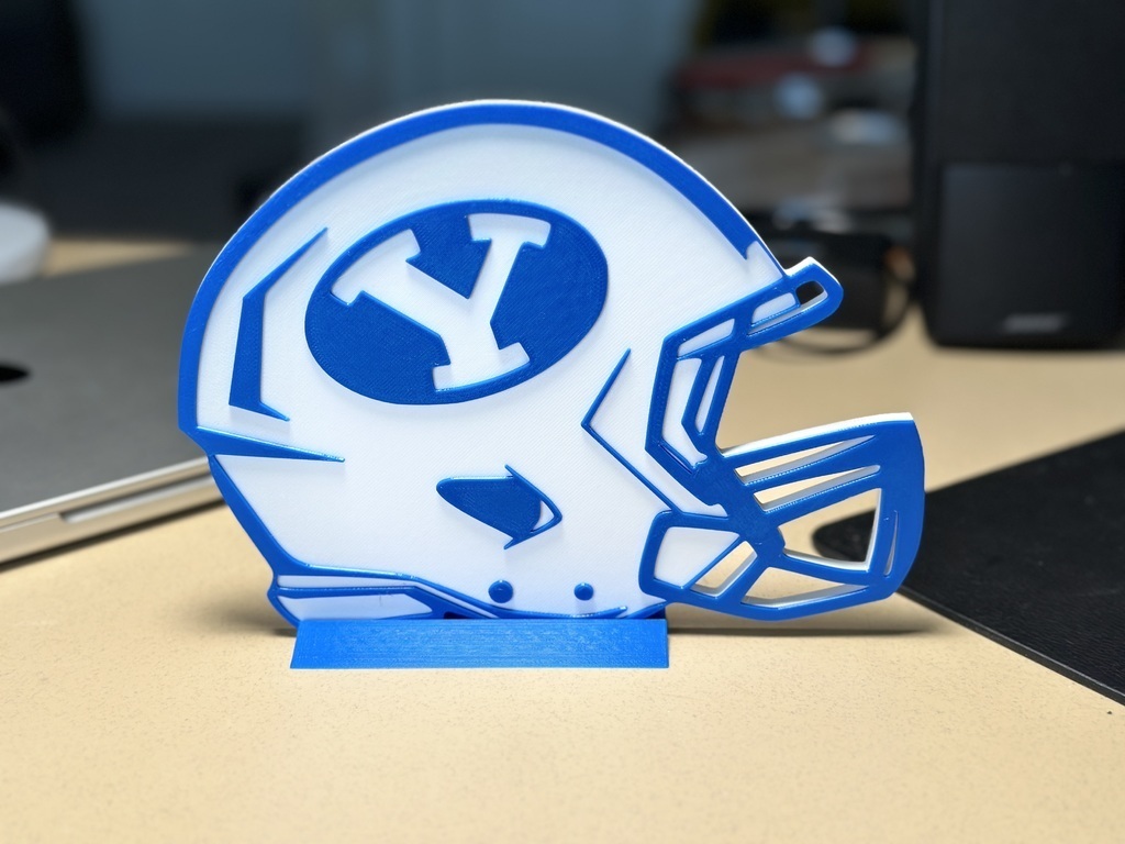 Free 3D file BYU Football Helmet 🏈・3D printable object to download・Cults