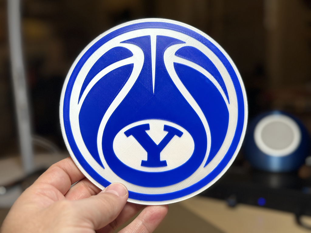 Free 3D file BYU Basketball Logo 🏀・3D printing design to download・Cults