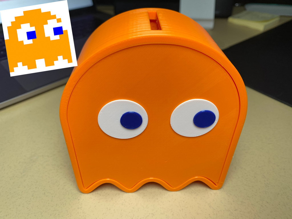 Free 3D file 3 Layer: Pac-Man Ghost piggy bank 👻・3D print design to ...