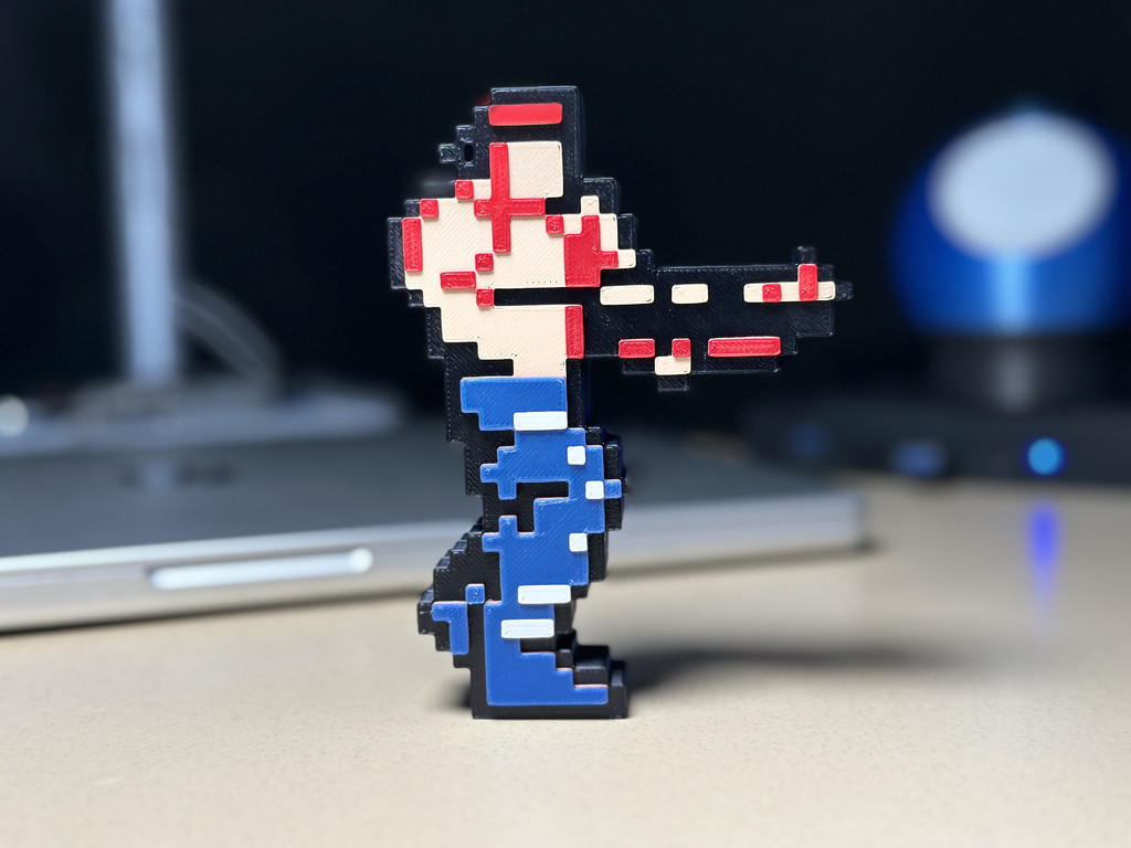 Free 3D file Contra (NES) Soldier Figurine 🫡・3D printing idea to ...