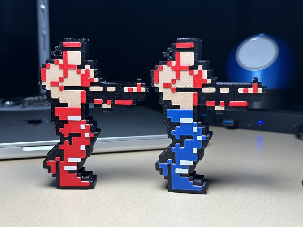 Free 3D file Contra (NES) Soldier Figurine 🫡・3D printing idea to ...