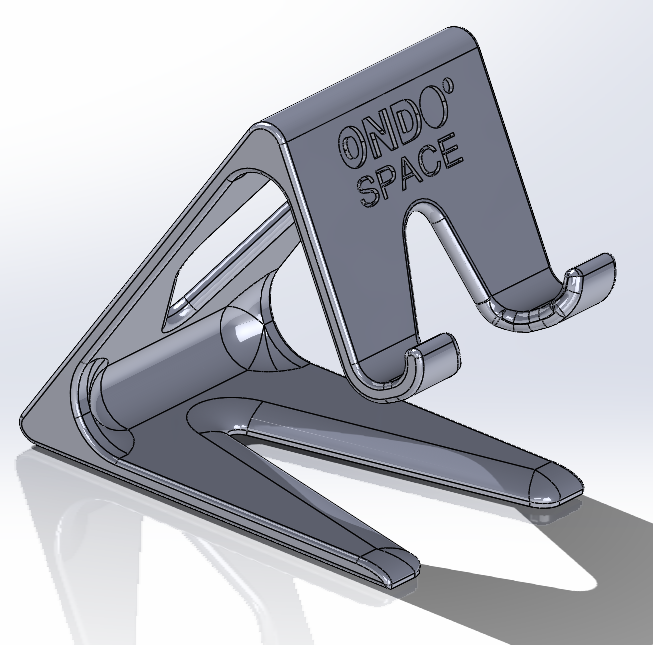 Fichier 3D gratuit Support de téléphone avec logo ONDO Space 🛰・Objet à télécharger et à imprimer ...