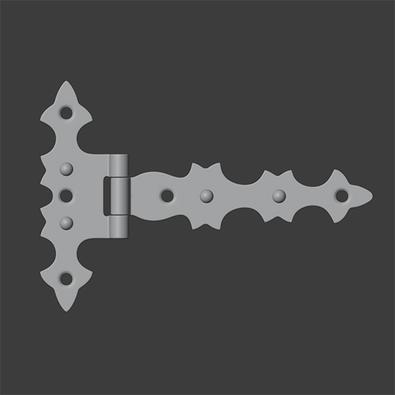 STL file RUSTIC HINGE 🏛️・3D printing idea to download・Cults