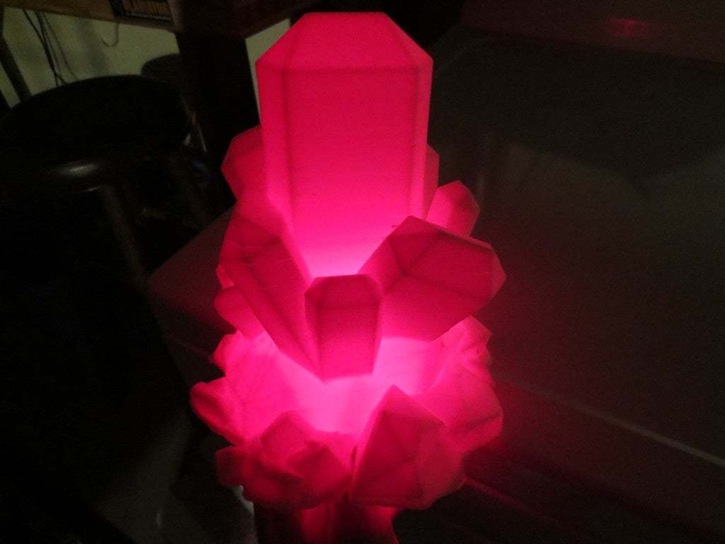 Free STL file Glowing Crystal Rock Nightlight・3D print design to ...