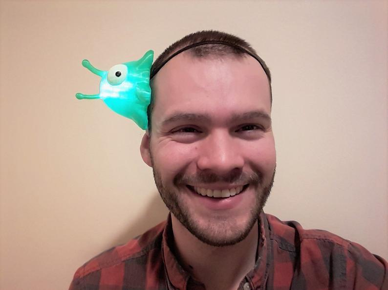 Файл STL Futurama Brain Slug Cosplay, LED Light Up Casual Costume ...