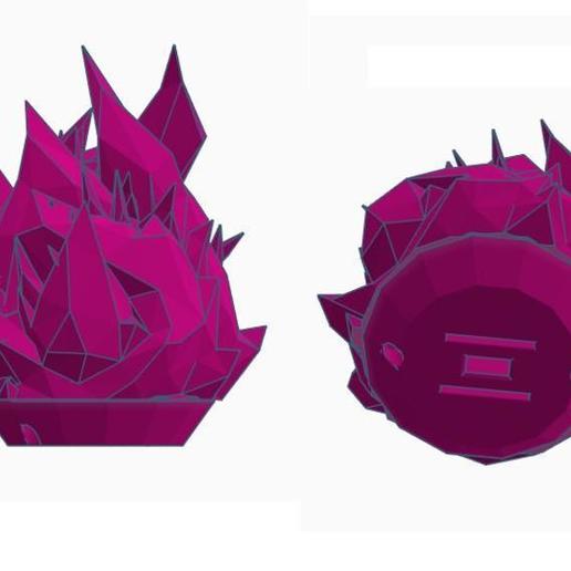 Download STL file Low Poly Fire, Promare Burnish Lio Flame Cosplay ...