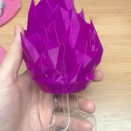 Download STL file Low Poly Fire, Promare Burnish Lio Flame Cosplay ...