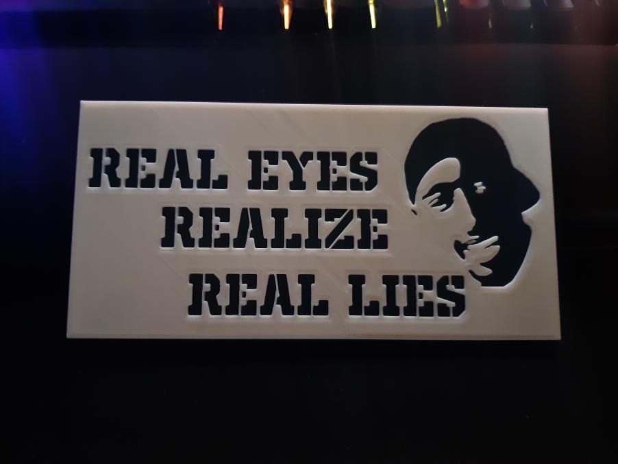 Real Eyes Realize Real Lies Wallpaper