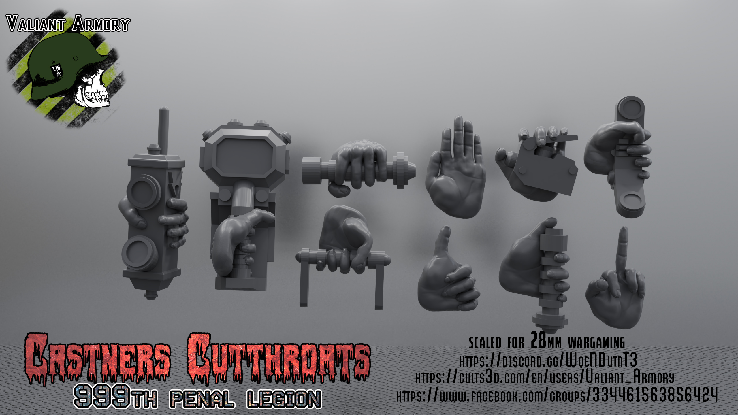 STL file 28mm Poseable Hand with Extras ・3D printer design to download ...