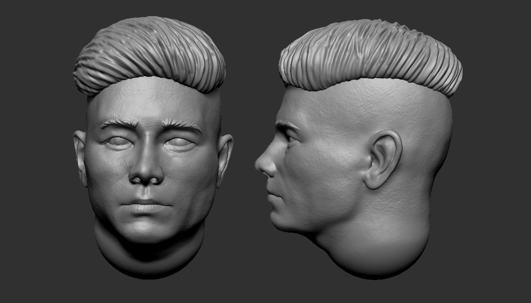 STL file 28mm Asian Featured Heads 🔫・3D printing model to download・Cults