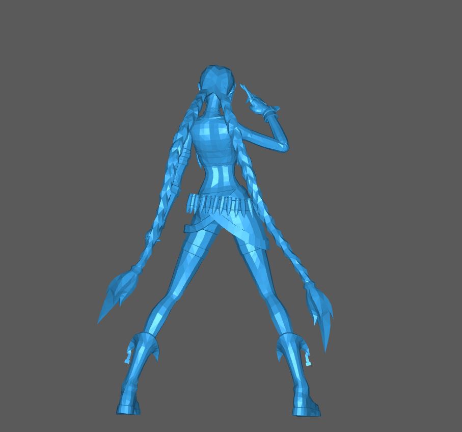 STL file Jinx Low Poly 🎲・3D printable design to download・Cults