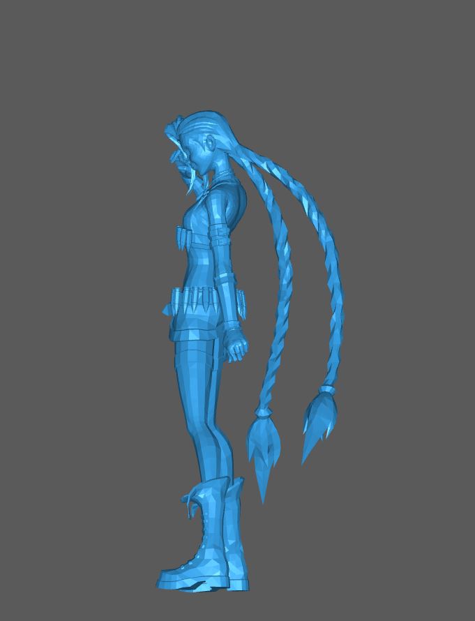 STL file Jinx Low Poly 🎲・3D printable design to download・Cults