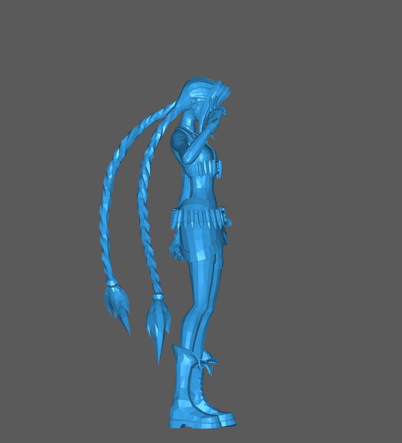 STL file Jinx Low Poly 🎲・3D printable design to download・Cults