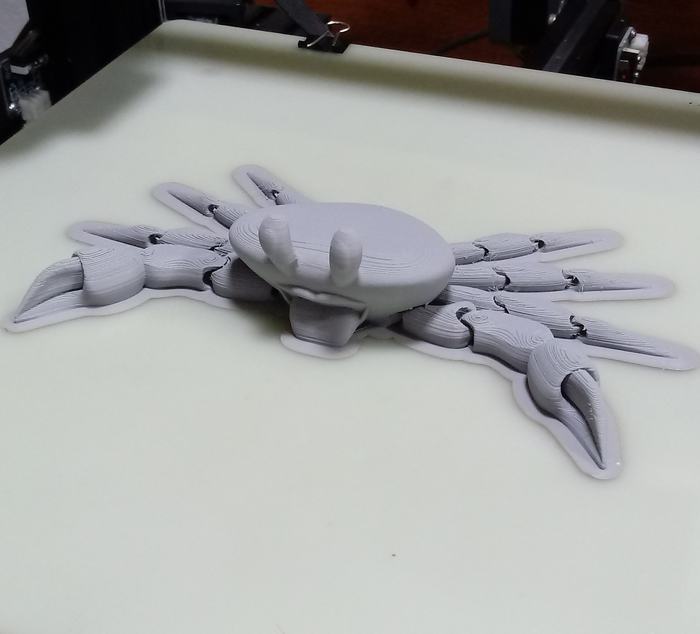 STL file flexi print crab smiling・Model to download and 3D print・Cults