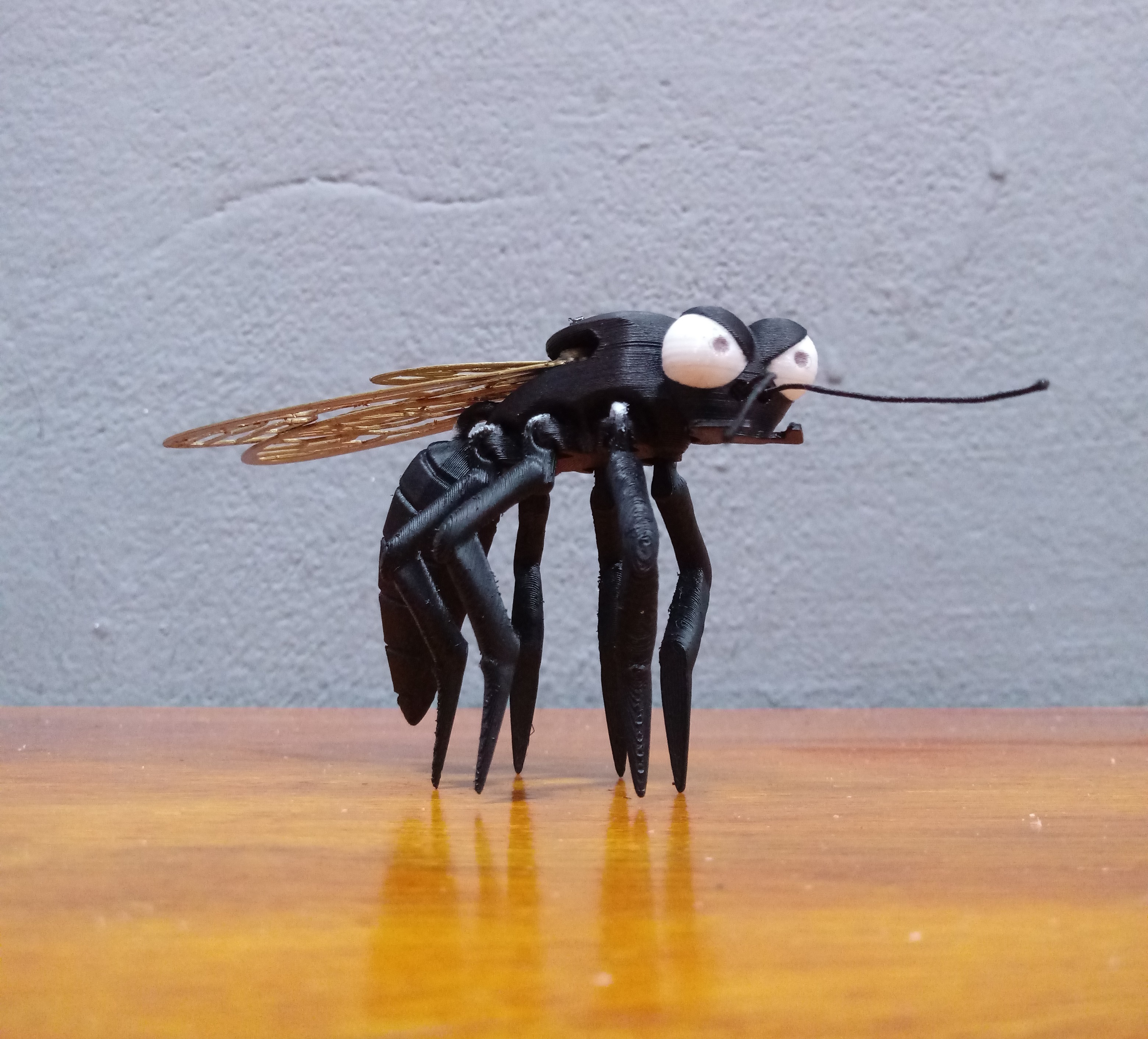 Download STL file flexi print hunting wasp angry • 3D printer design ...
