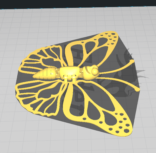 STL file flexi print butterfly happy・3D print model to download・Cults