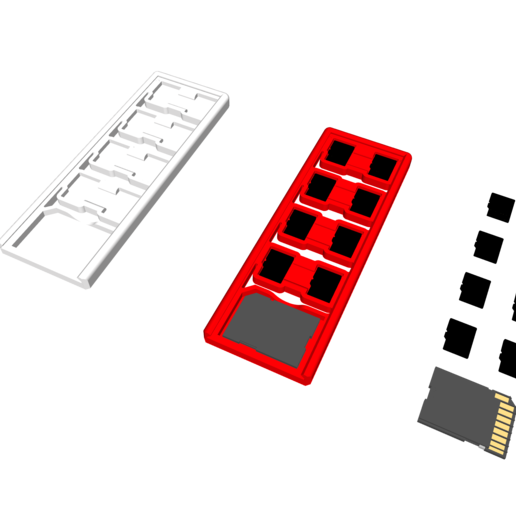Download STL file Micro SD card organizer • 3D print model ・ Cults