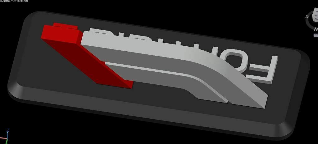 Free 3D file F1 Desk Logo・Model to download and 3D print・Cults