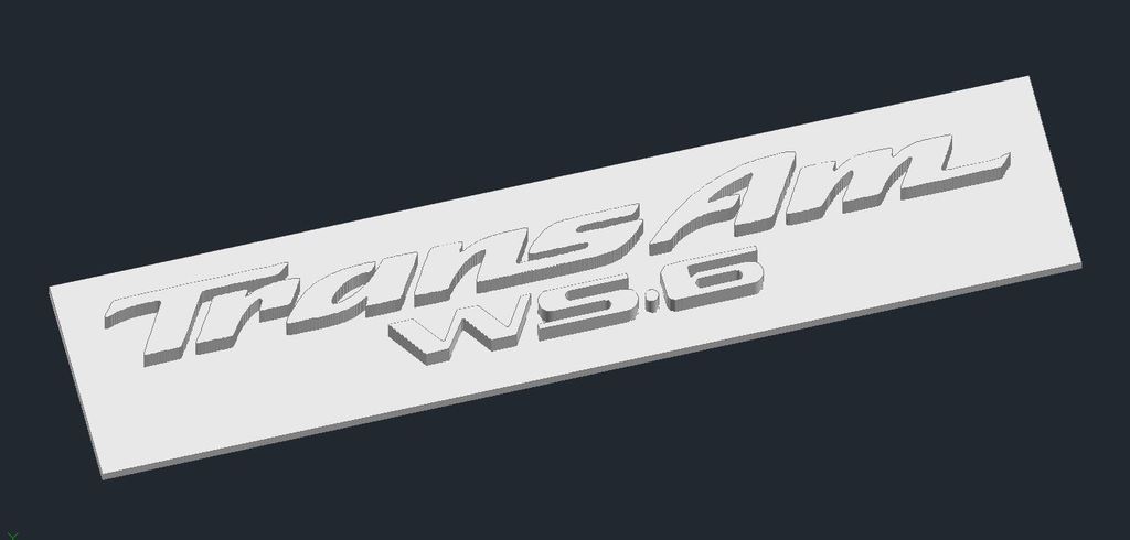 Free 3D file 3D Trans Am WS6 Logo・Template to download and 3D print・Cults