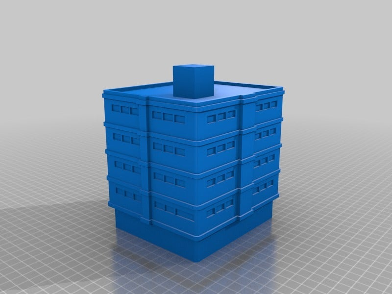 Free STL file 5 Level Building・Model to download and 3D print・Cults