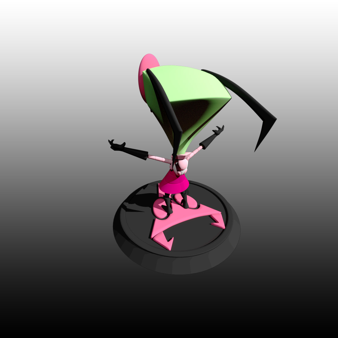 STL file Invader Zim - Zim Figurine・3D printable design to download・Cults
