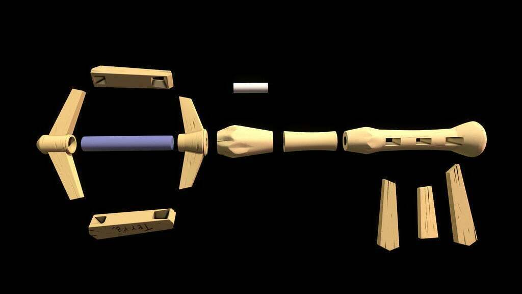 Free 3D file Kingdom Hearts - Wooden Keyblade・3D print design to ...