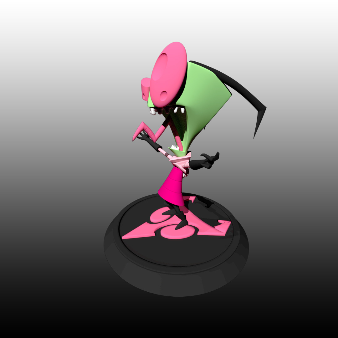 STL file Invader Zim - Zim Figurine・3D printable design to download・Cults