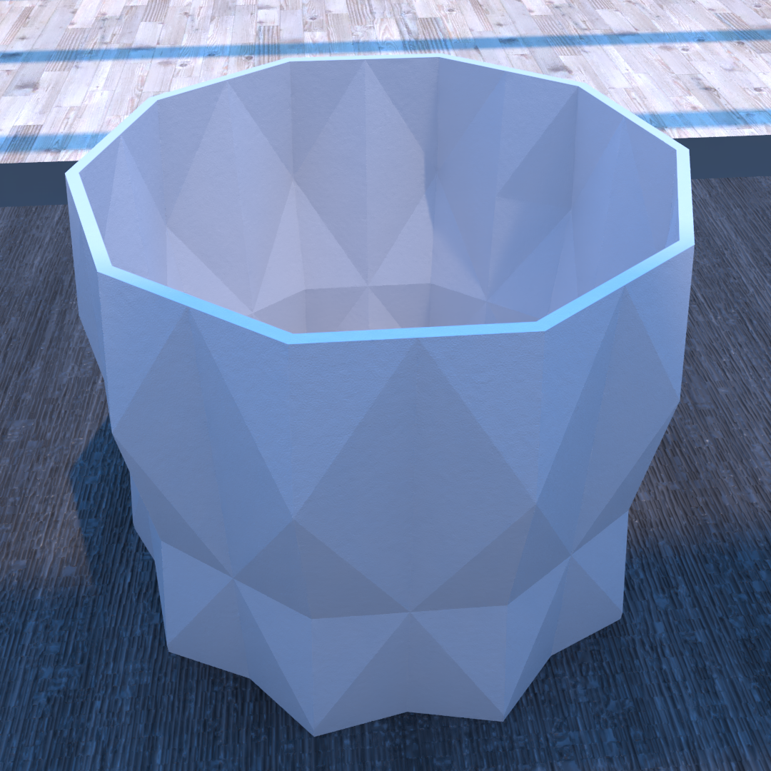 STL-Datei DESK FLOWER POT 💐・3D-druckbare Vorlage zum herunterladen・Cults