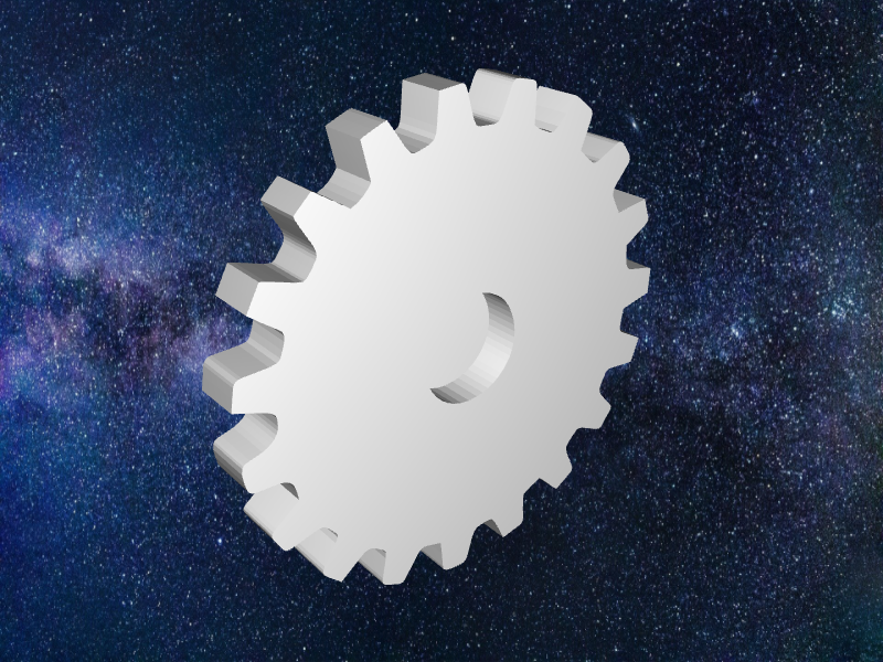 STL file Mechanical Gear 19 - Part for engines, clocks, robots ...