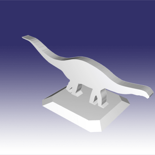 Download OBJ file Brontosaurus - Dinosaur toy Design for 3D Printing ...