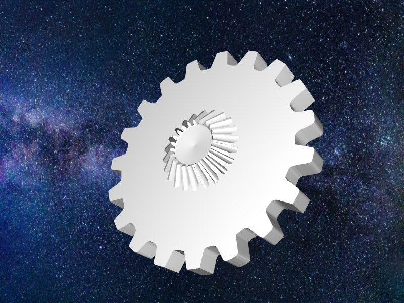 STL file Mechanical Gear 19 - Part for engines, clocks, robots ...