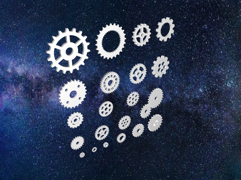 STL file Mechanical Gears - 21 gears for engines, clocks, robots ...