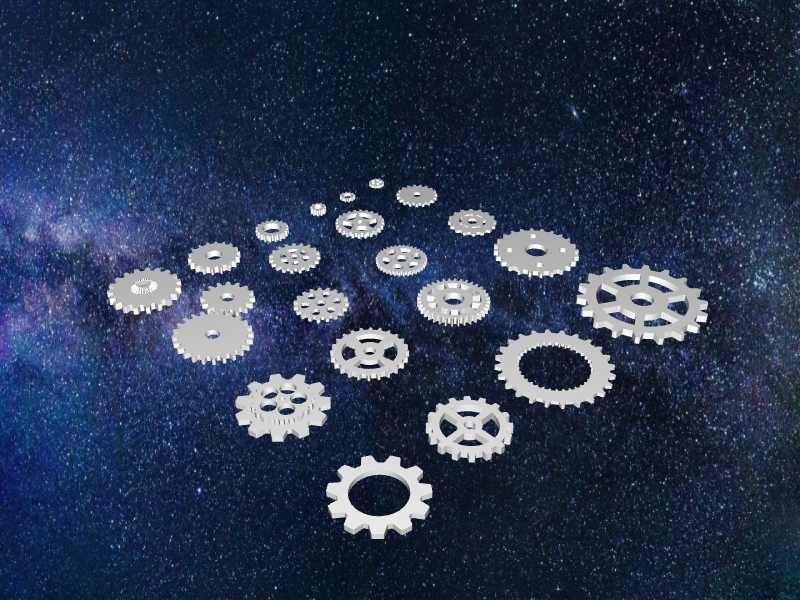 STL file Mechanical Gears - 21 gears for engines, clocks, robots ...