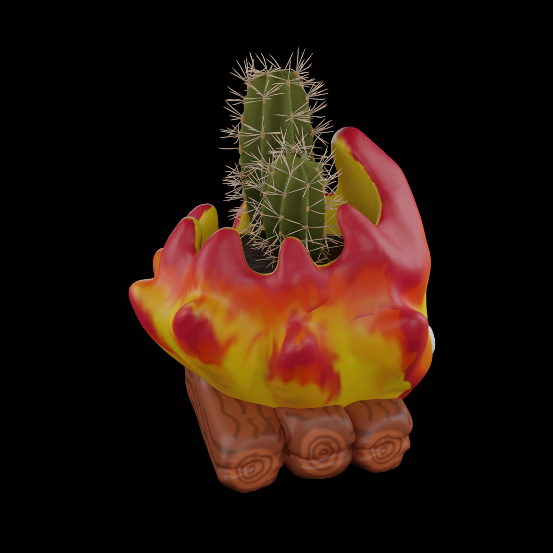 STL file calcifer plant pot・3D printer model to download・Cults