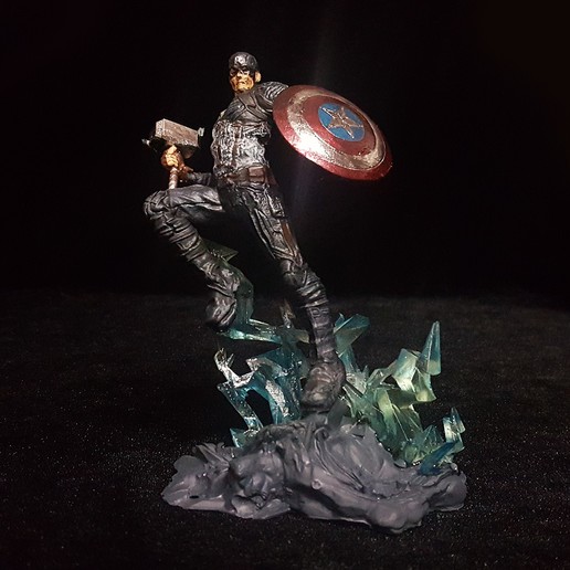 Download STL files CAPTAIN AMERICA AVENGERS ENDGAME MARVEL MODEL FOR 3D ...