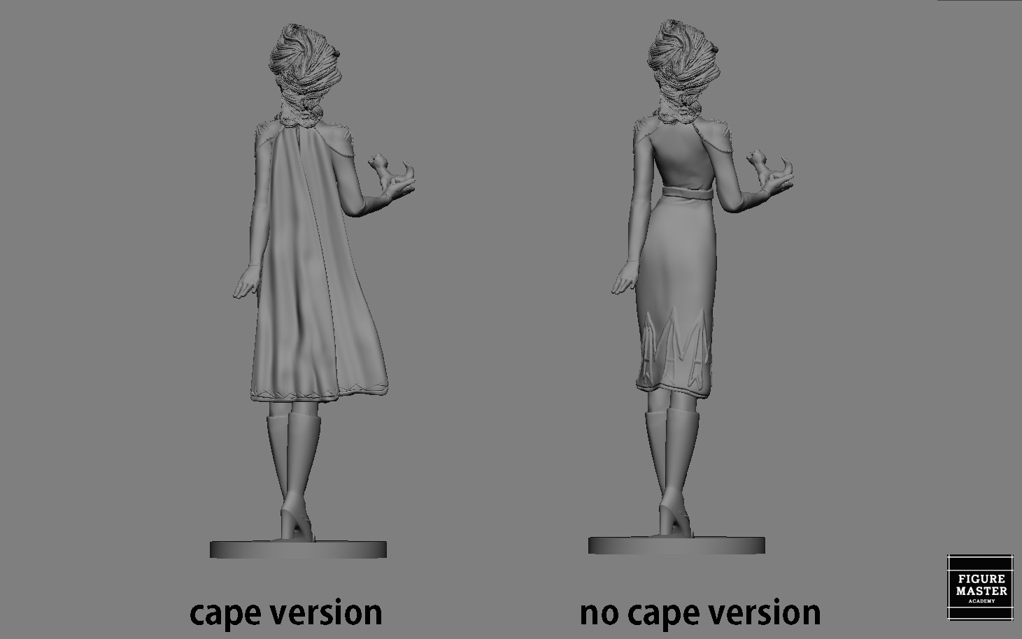 STL file ELSA BLUE DRESS BRUNI MODEL FOR 3D PRINT FROZEN 👗・3D printing ...