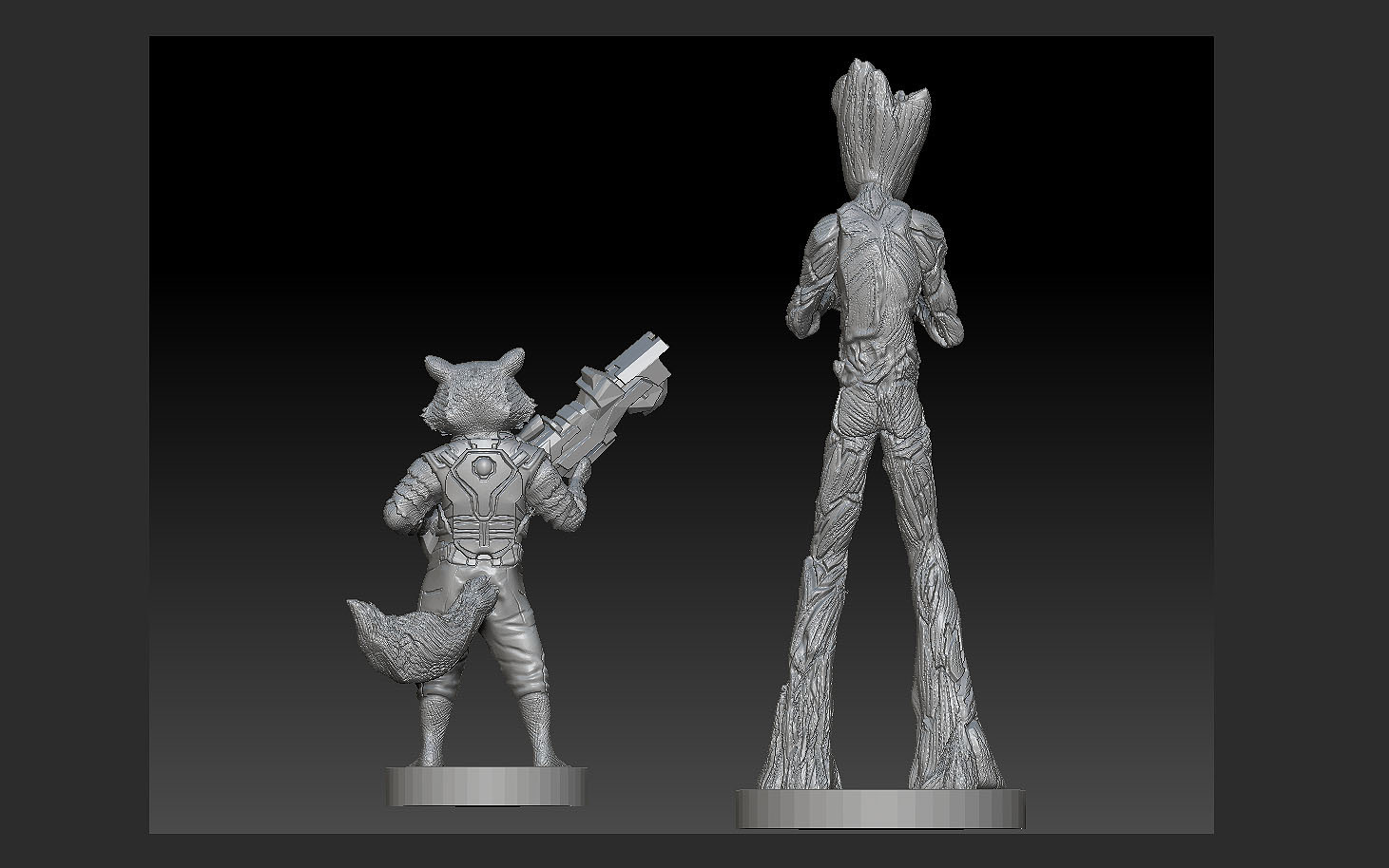 Download STL file ROCKET GROOT PACK AVENGERS MCU GUARDIANS OF THE ...