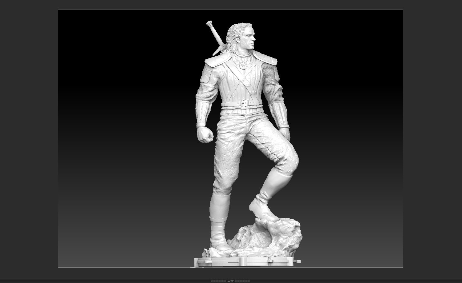 3D file WITCHER GEROLT NETFLIX FULL MODEL FOR 3D PRINT・3D print model ...