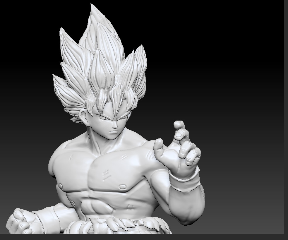 STL file GOKU DRAGONBALL Z 3D PRINT MODEL 3D print model・Model to ...