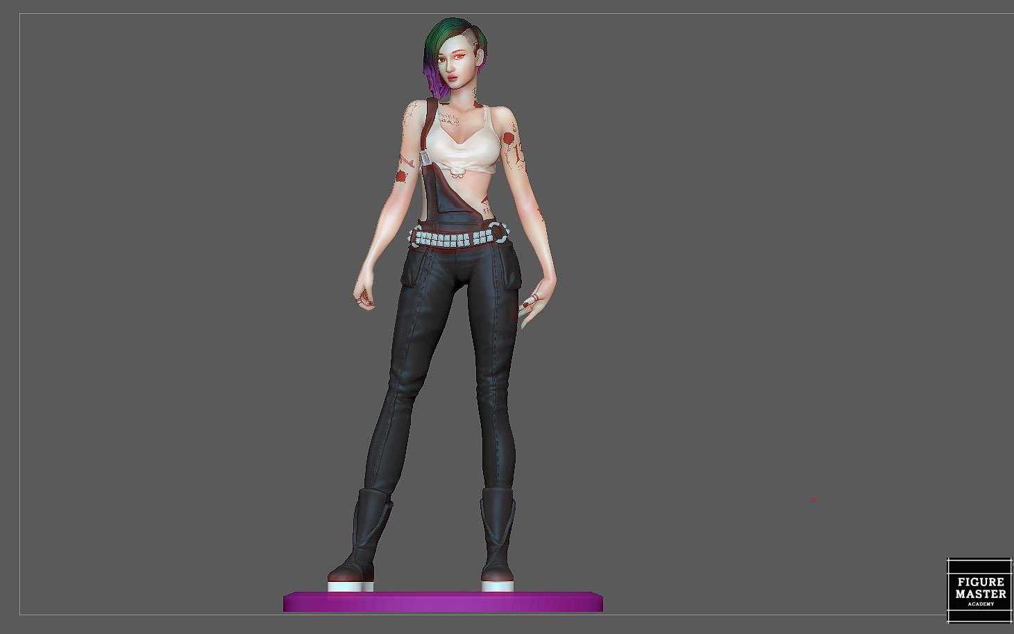 STL file JUDY ALVAREZ STATUE CYBERPUNK 2077 GAME CHARACTER GIRL 3D ...