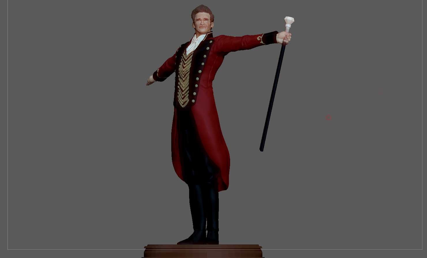 STL file GREATEST SHOWMAN PT BARNUM HUE JACKMAN 3D PRINT PRINTABLE ...